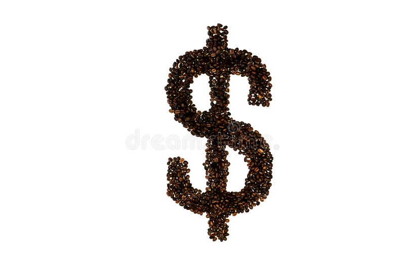 Coffee cup : dollar sign stock photo. Image of decaf - 36509122