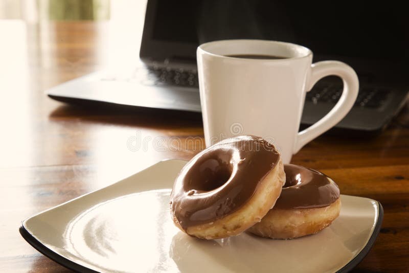 266 Coffee Donuts Computer Stock Photos - Free & Royalty-Free Stock ...