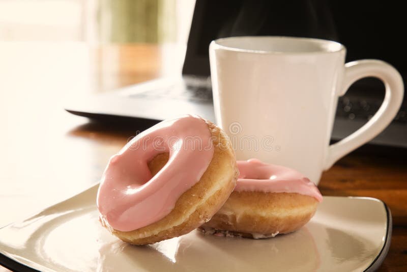 266 Coffee Donuts Computer Stock Photos - Free & Royalty-Free Stock ...