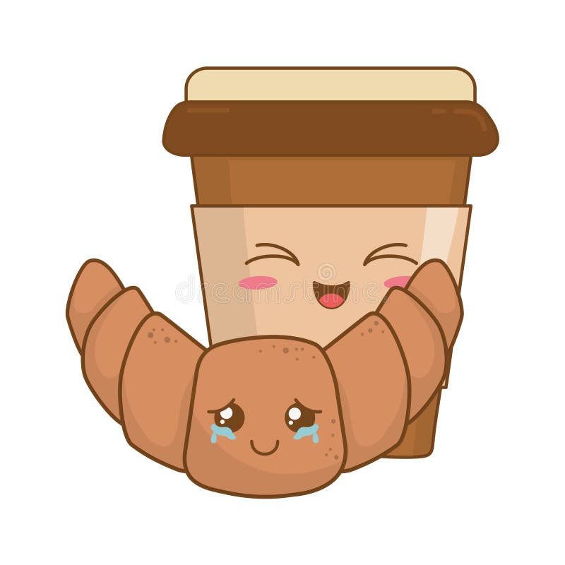 Kawaii Croissant Stock Illustrations – 619 Kawaii Croissant Stock ...