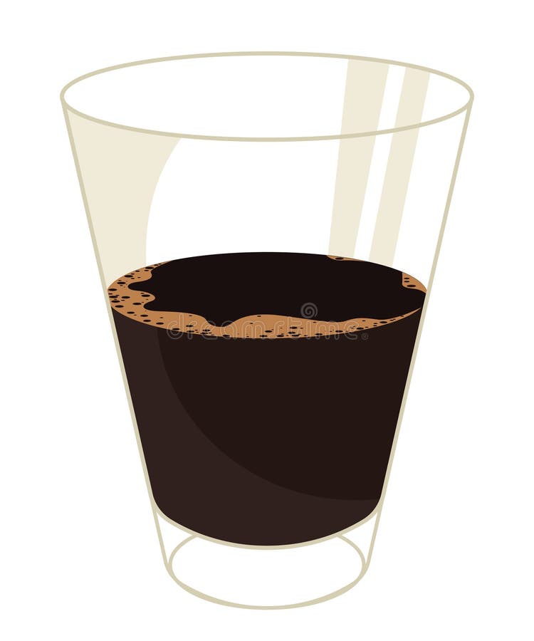 Coffee drink glass stock vector. Illustration of restaurant - 240541961