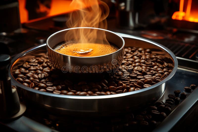 Coffee Drinking Ritual, Bean Roasting, a Drink Made from Roasted and ...