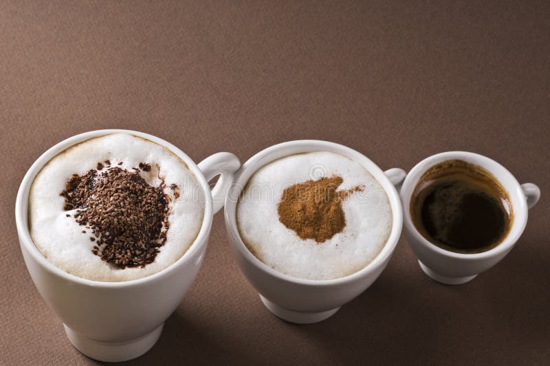 Coffee drinks objects stock photo. Image of white, descriptive - 20840286