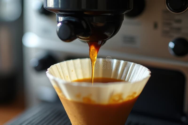 Filtered Coffee Drip Experience Stock Illustration - Illustration of ...