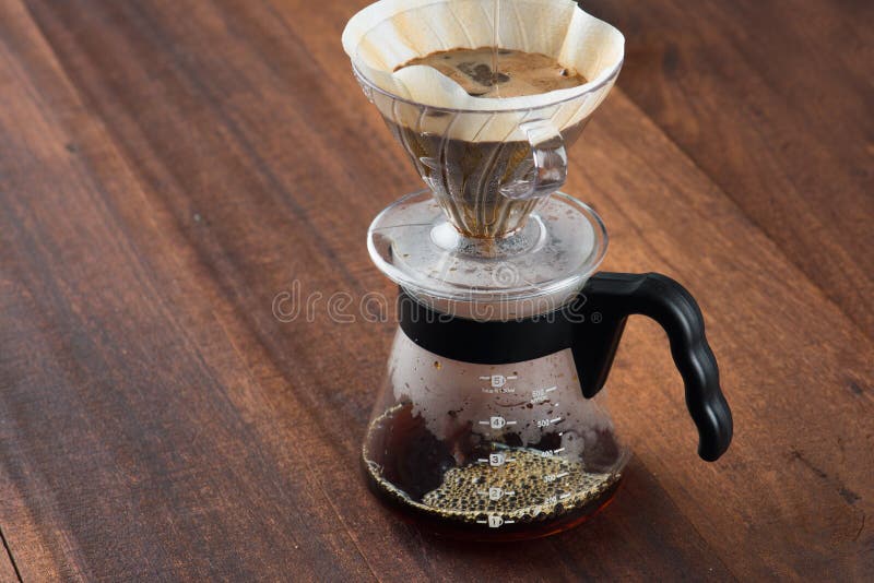 Coffee dripping set stock image. Image of roasted, dripping - 115283149