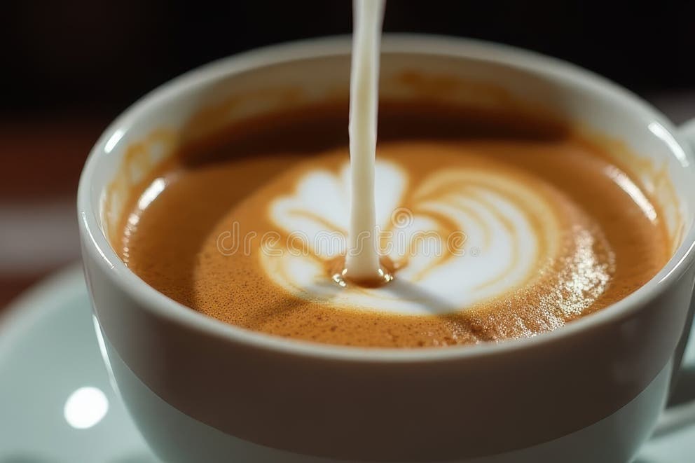 Coffee Drizzle Combination stock illustration. Illustration of ...