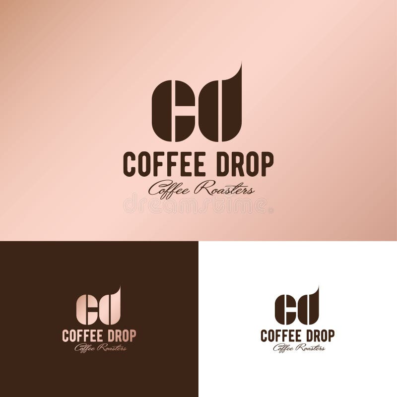 Coffee Drop Cafe Logo. Coffee Emblem. Coffee Drop and a Cup of Coffee ...