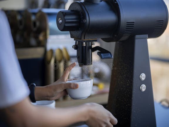 Coffee Dust Grinding Action Stock Photo - Image of beverage, dispersing ...