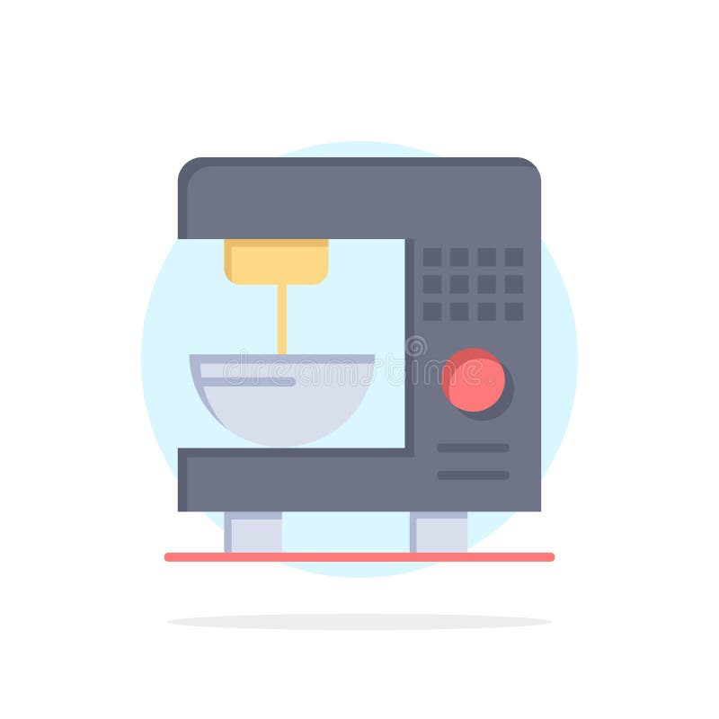 Coffee, Electric, Home, Machine Abstract Circle Background Flat Color ...