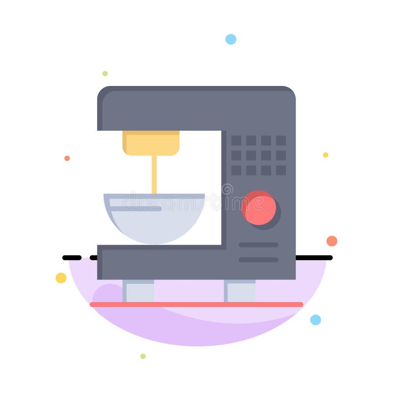 Coffee, Electric, Home, Machine Abstract Flat Color Icon Template Stock ...