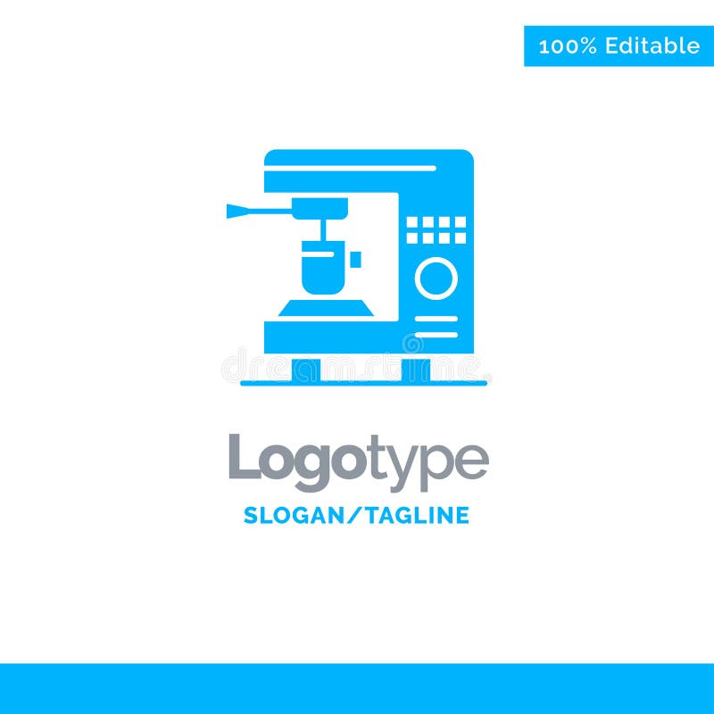 Coffee, Electric, Home, Machine Blue Business Logo Template Stock ...