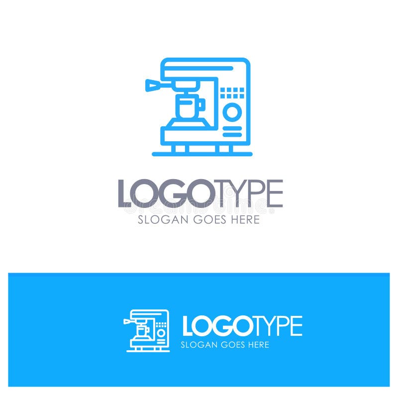 Coffee, Electric, Home, Machine Blue Logo Line Style Stock Vector ...