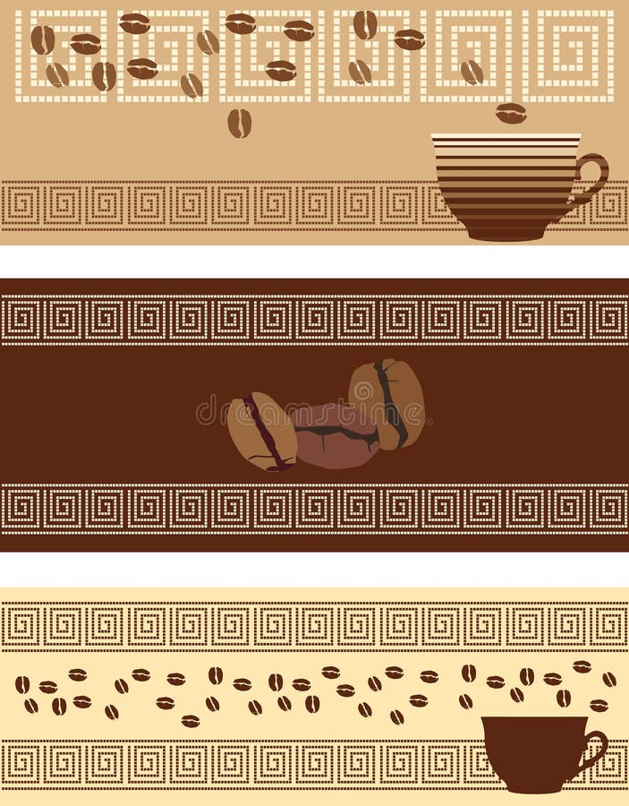 Coffee elements stock vector. Illustration of template - 8521003