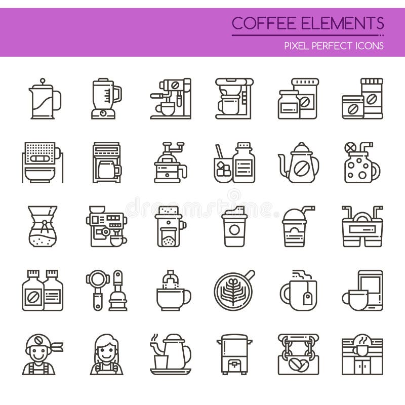 Coffee. Elements for Design. Stock Vector - Illustration of coffee ...