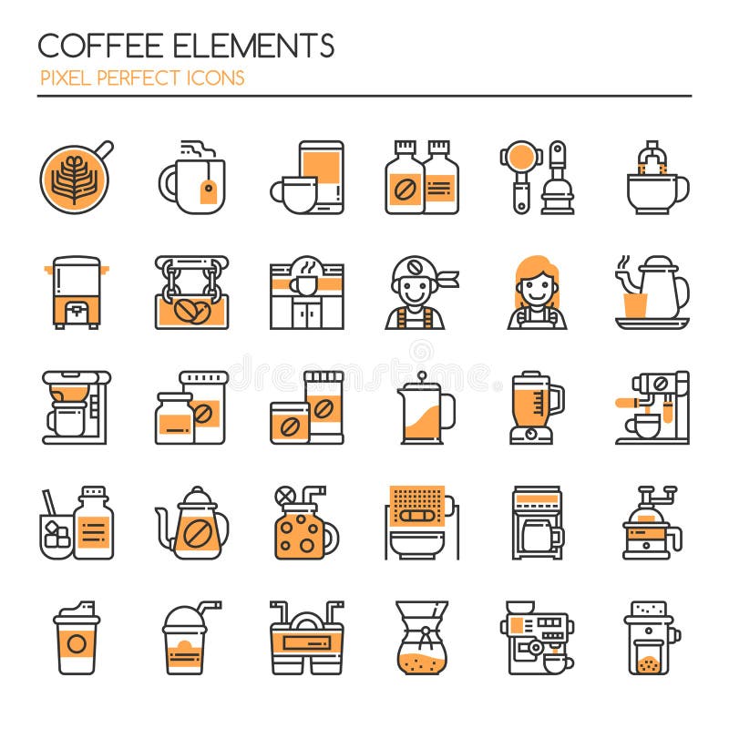 Coffee. Elements for Design. Stock Vector - Illustration of coffee ...