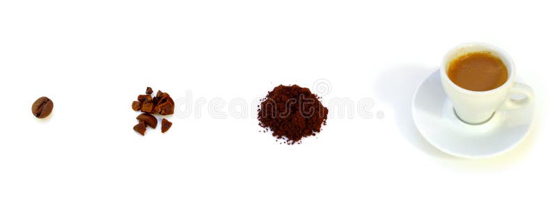 The Evolution of Coffee stock image. Image of aroma, horizontal - 359777