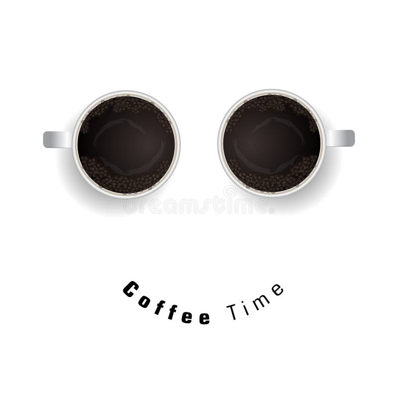 Coffee Excellent Drink always. Cool Design. Colorful Illustration Stock ...