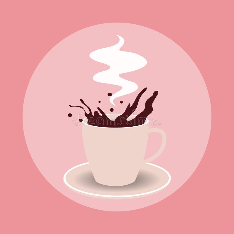 Coffee Excellent Drink always. Cool Design. Colorful Illustration Stock ...
