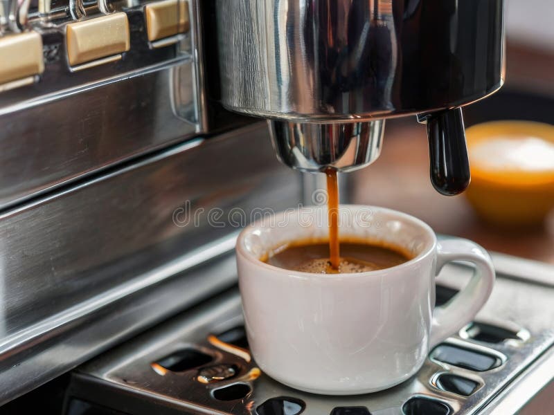 Coffee Extraction from Professional Coffee Machine with Bottomless ...
