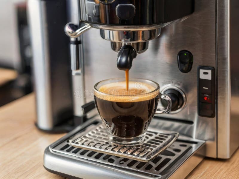 Coffee Extraction from Professional Coffee Machine with Bottomless ...