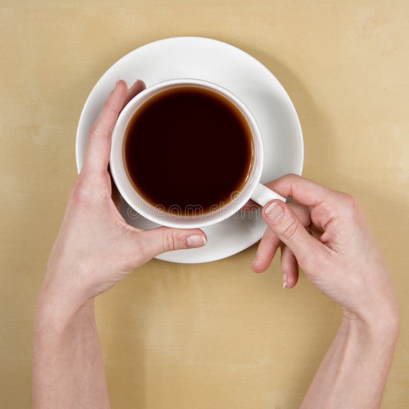 Coffee-female Hands Holding a Cup of Coffee Stock Image - Image of ...