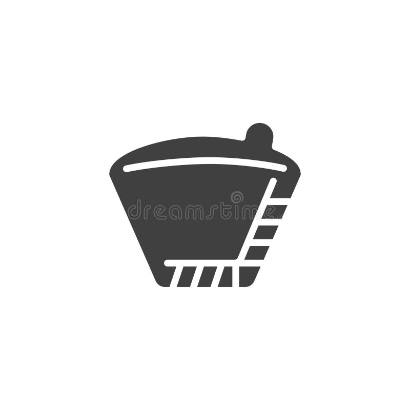 Coffee filter papers icon stock vector. Illustration of vector - 301222007