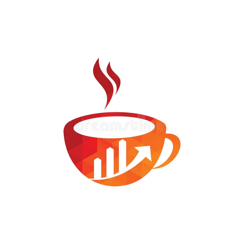 Coffee Finance Logo. Coffee Logo Icon. Stock Vector - Illustration of ...