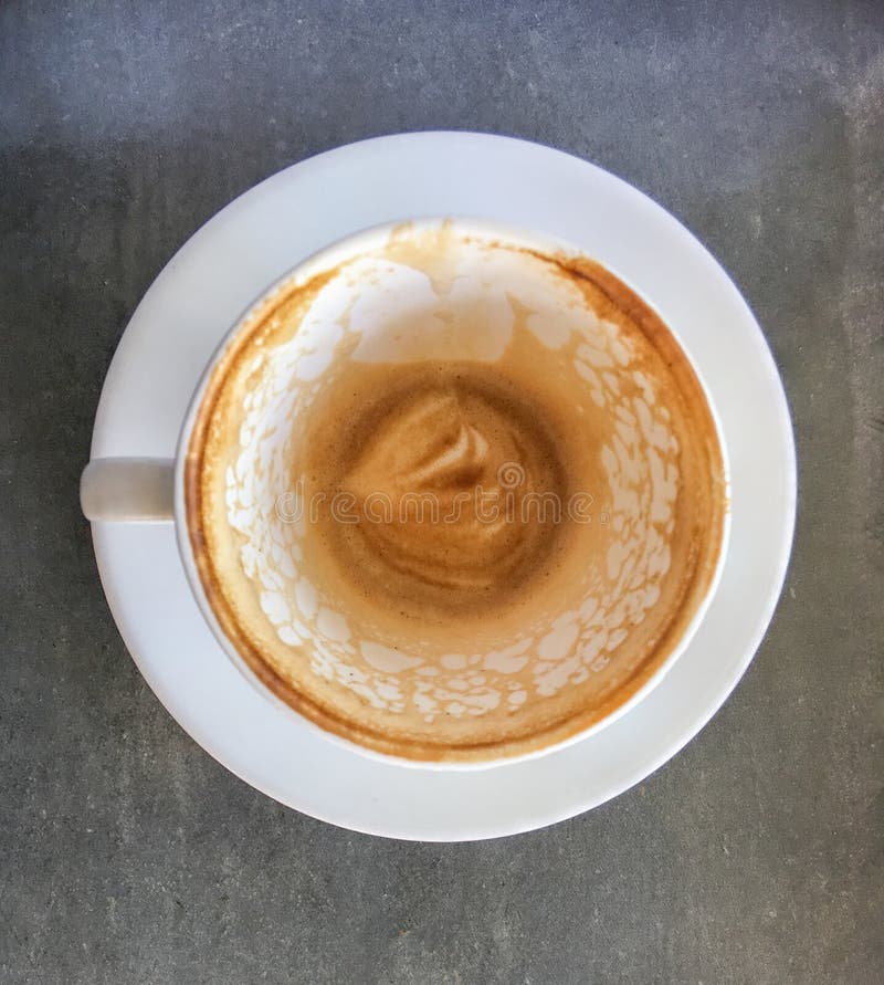 Coffee finished stock photo. Image of table, white, caffeine - 72230434