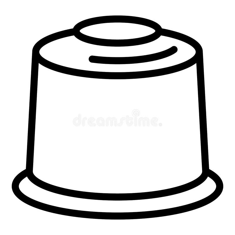 Coffee Flavor Pod Icon, Outline Style Stock Vector - Illustration of ...