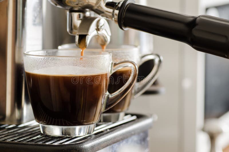 Cup of Coffee with Flowing Water in Stream Stock Photo - Image of decor ...