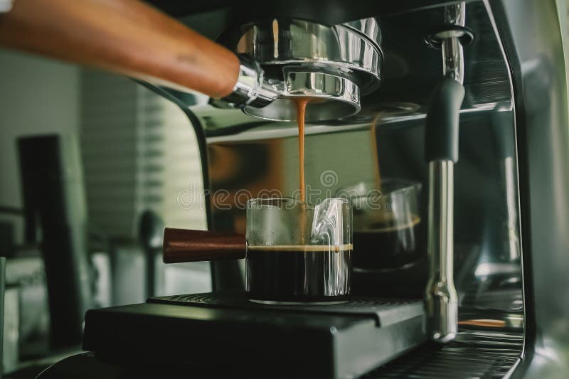 Coffee Flows from the Medium Machine, Brewing a Perfect Roast with ...