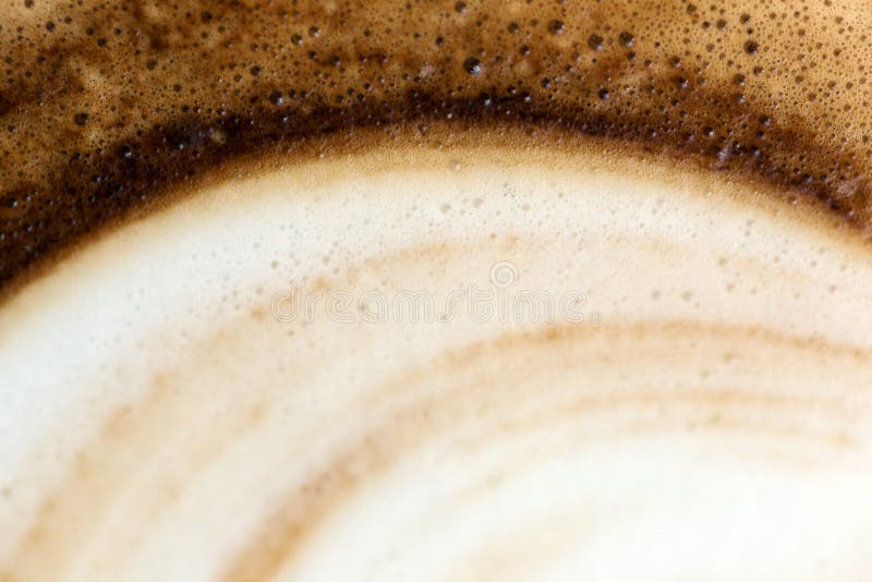 Coffee foam closeup stock photo. Image of beverage, taste - 145644336