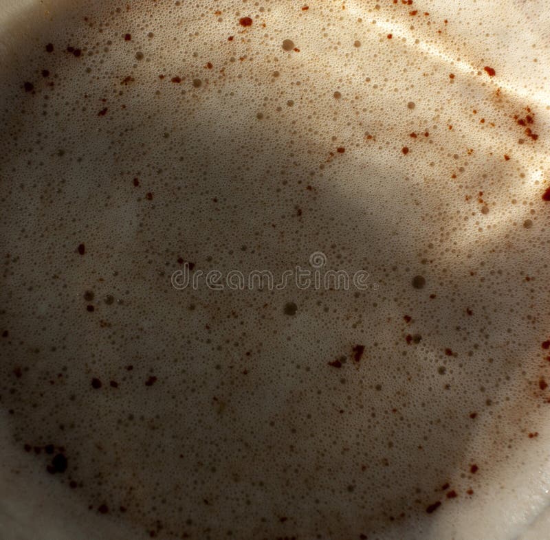 Coffee Foam. Background, Texture Close Up Coffee Top View Stock Image ...