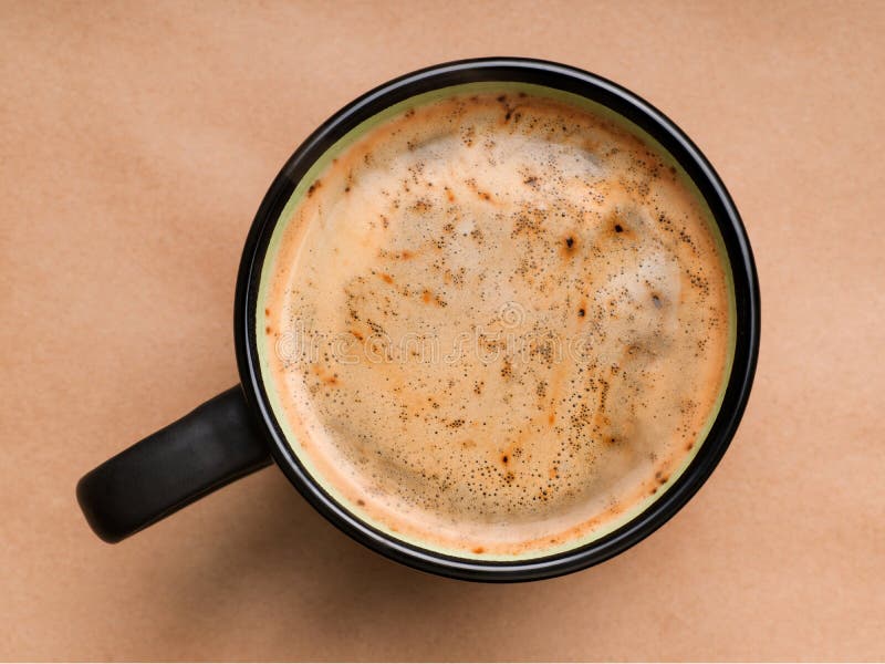 Coffee foam top view stock photo. Image of caffeine - 102518586