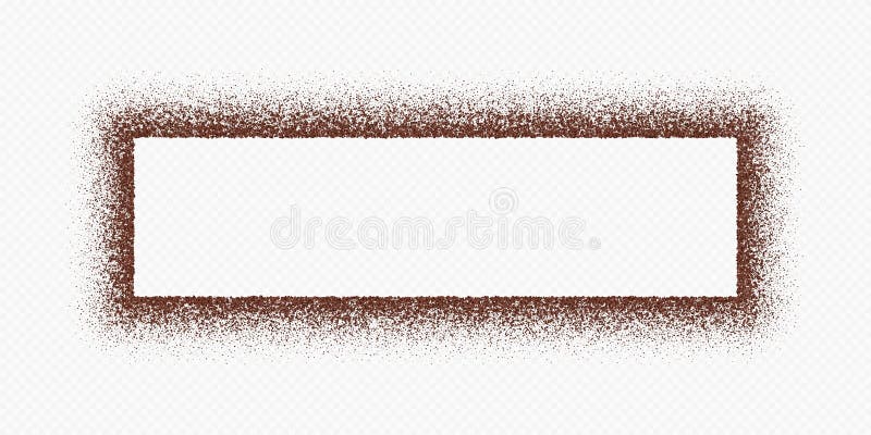 Coffee Frame, Chocolate Border, Ground Arabica Powder in Shape of ...