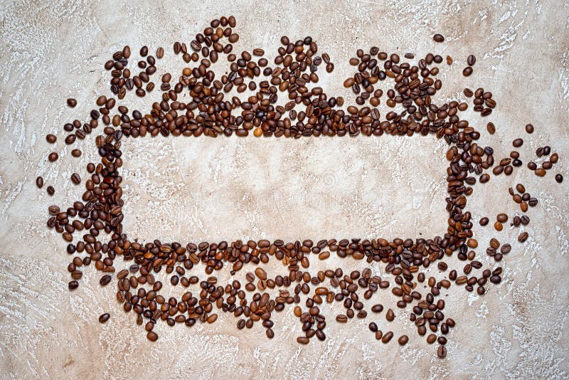 Coffee frame stock image. Image of grain, food, group - 92642359