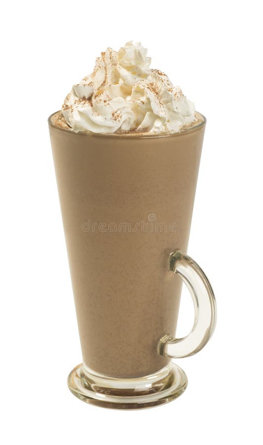 Coffee Frappe Isolated on White Background Stock Photo - Image of iced ...
