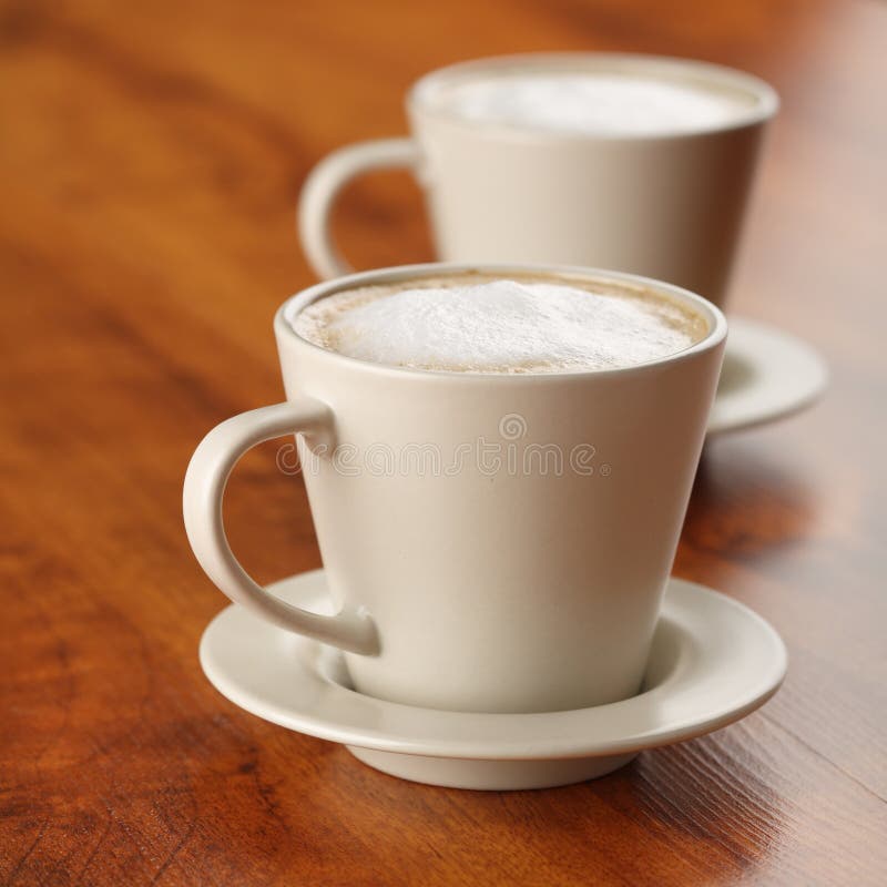 Coffee with Frothed Milk (shallow Dof) Stock Image - Image of latte ...