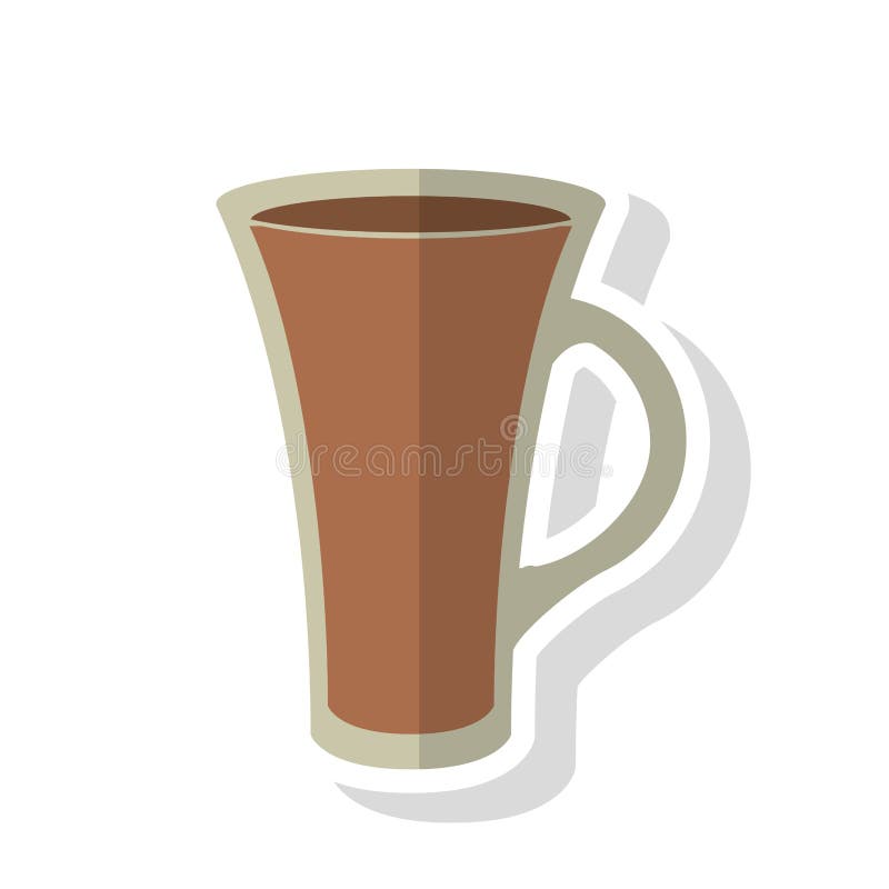 Coffee glass drink design stock vector. Illustration of decoration ...