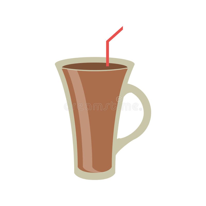 Coffee glass drink design stock vector. Illustration of mocha - 80915746