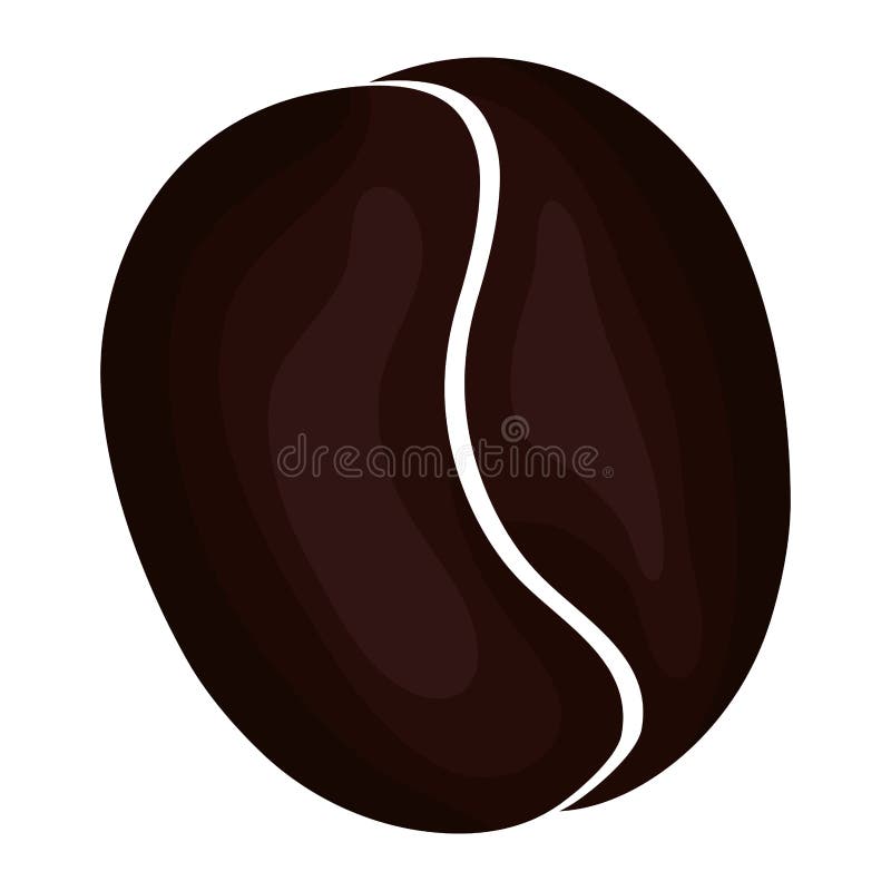 Coffee grain seed icon stock vector. Illustration of energy - 145867205