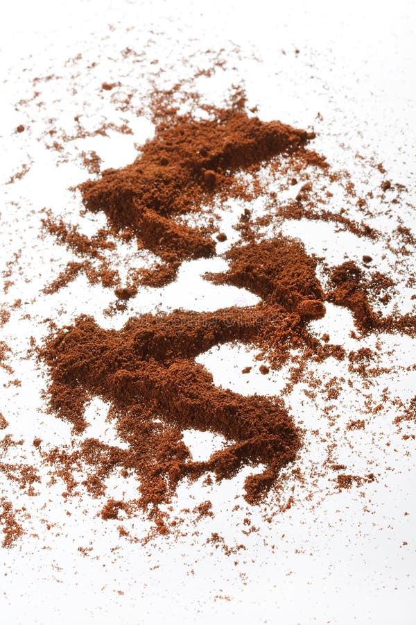 Coffee powder stock image. Image of close, closeup, cafe - 8454117