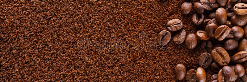 Coffee Grind Texture Background , Banner. Coffee Powder Abstract ...