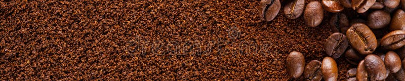 Coffee Grind Texture Background , Banner. Coffee Powder Abstract ...