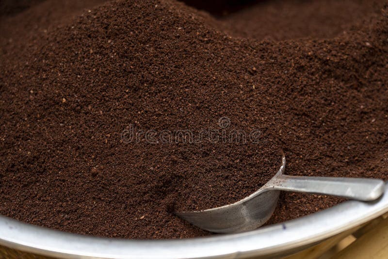Coffee Grind Texture Background Stock Image - Image of grained ...