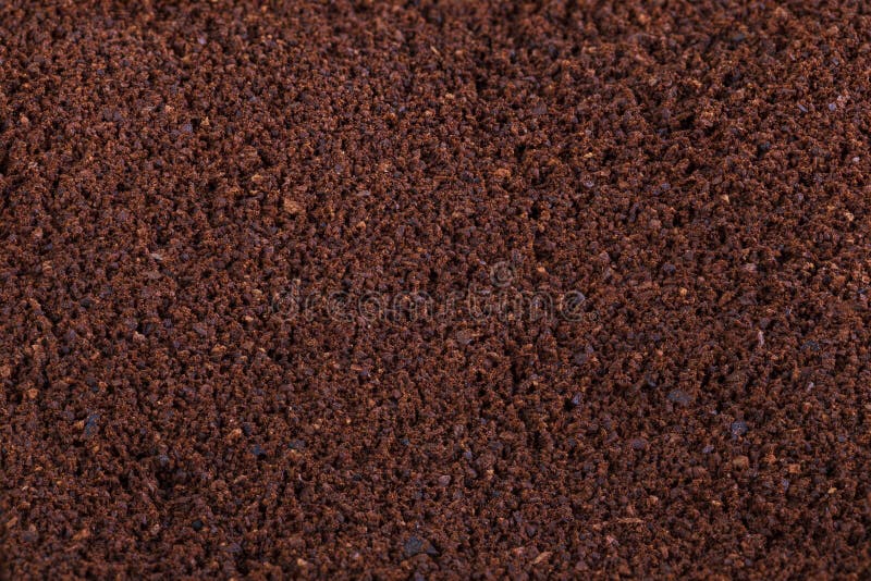 Coffee Grind Texture Background, Close Up. Ground Coffee Brown ...