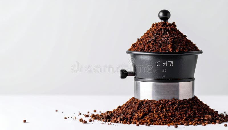 Coffee Grinder with Grounds, Coffee Grinder Effectiveness Shown through ...