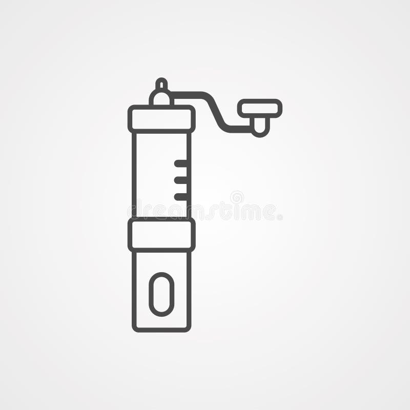 Coffee Grinder Vector Icon Sign Symbol Stock Illustration ...
