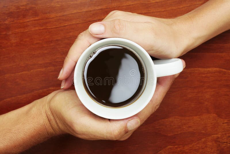 Coffee in Hands stock image. Image of beverage, care - 10343555