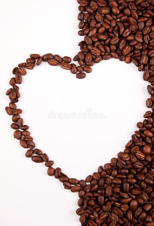 Coffee heart stock image. Image of heart, black, drink - 22348307